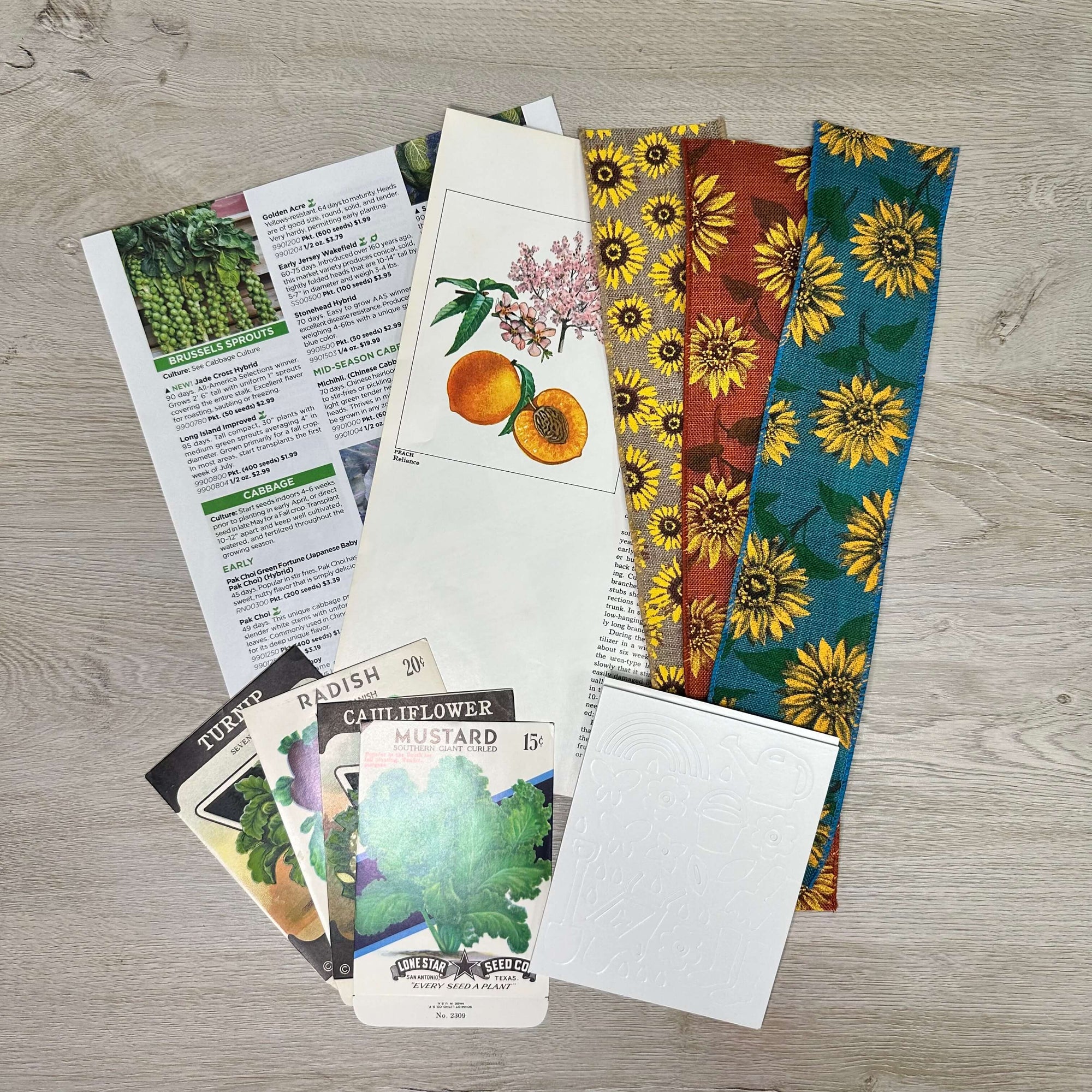 Farmhouse Garden Junk Journal card kit - June 2024 - Plymouth Cards