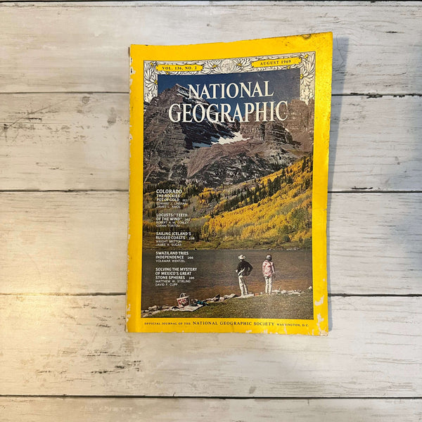 1970s National Geographic magazines - Plymouth Cards