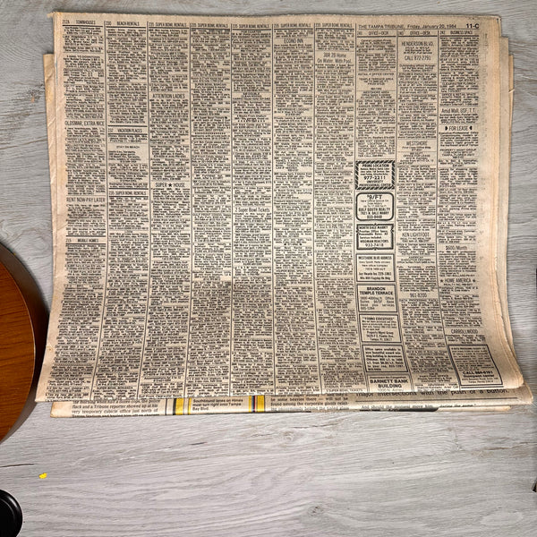 Newspaper sections - 6 pages - Plymouth Cards