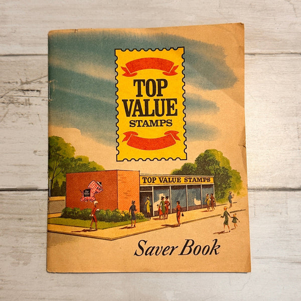Top Value Stamps Saver book - Plymouth Cards
