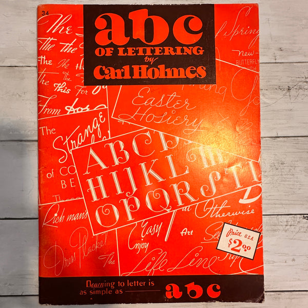 ABC of Lettering by Carl Holmes - Plymouth Cards