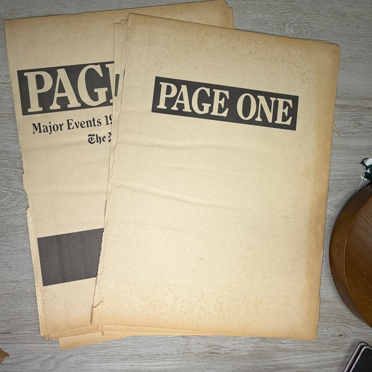 New York Times front cover bundles (not all decades) - Plymouth Cards