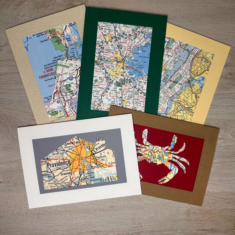 City State map card - Plymouth Cards