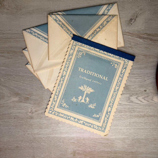 Traditional Scallop Letters stationery - Plymouth Cards