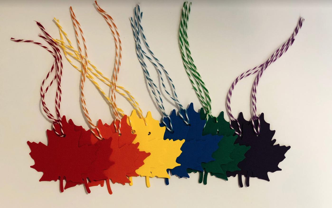 Leaves gift tags - 12 pack - Plymouth Cards