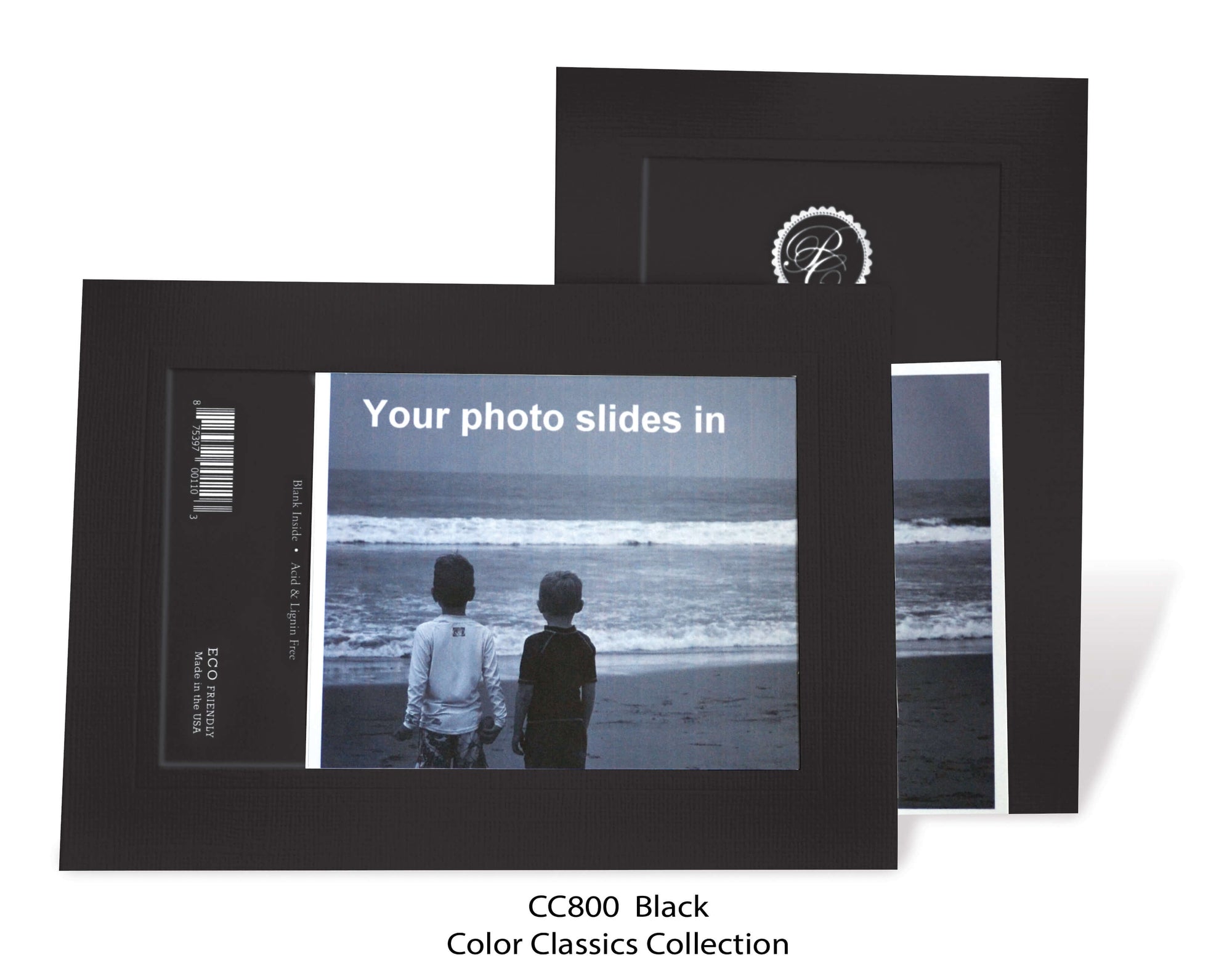 Black Photo Insert Note Cards - Color Classics collection - #CC800 ...