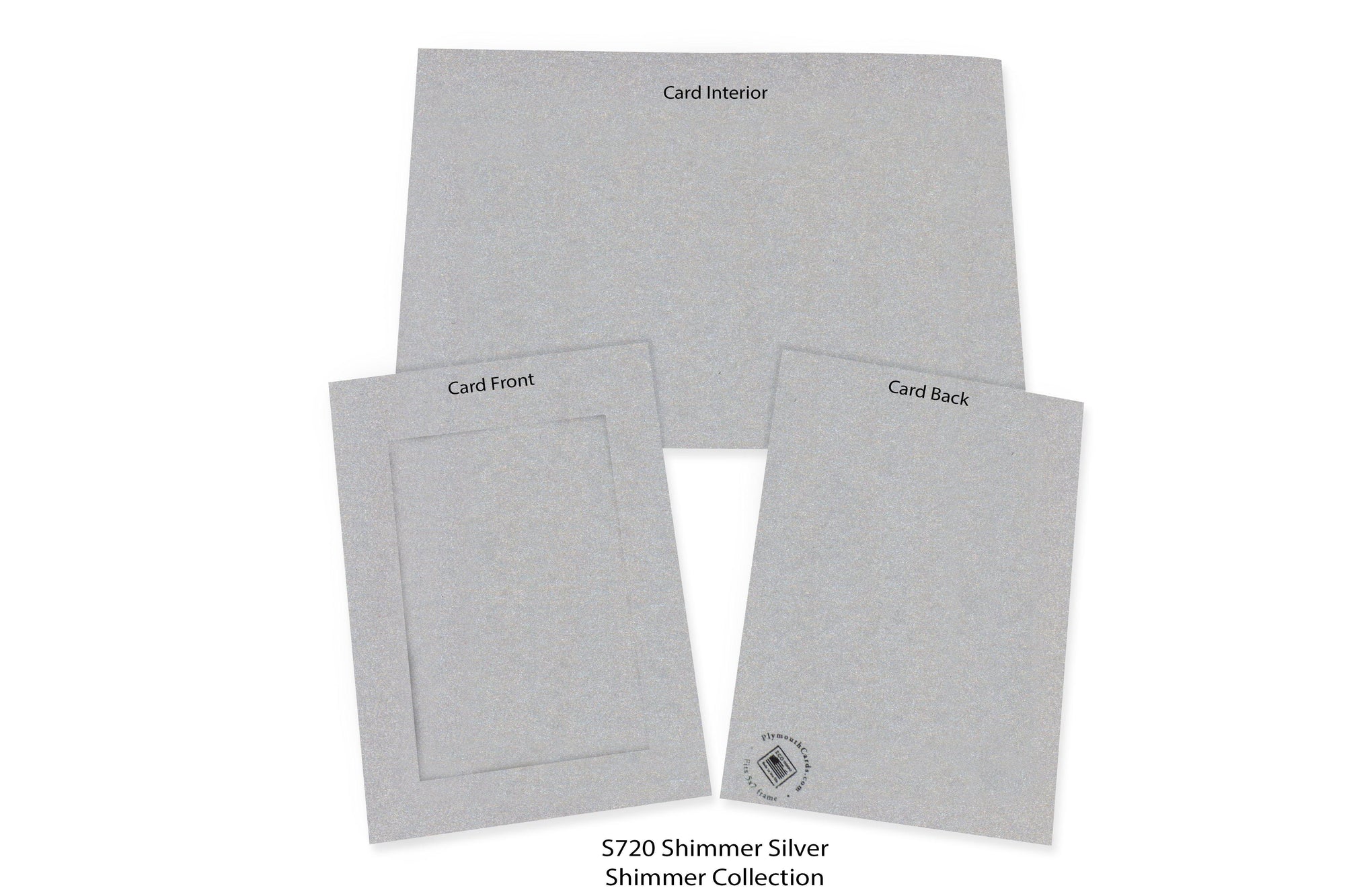 Shimmer Silver Photo Insert Cards - Color Classics collection - #S720 ...