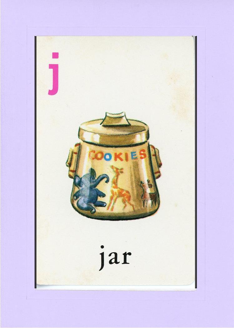 J is for Jar - Plymouth Cards