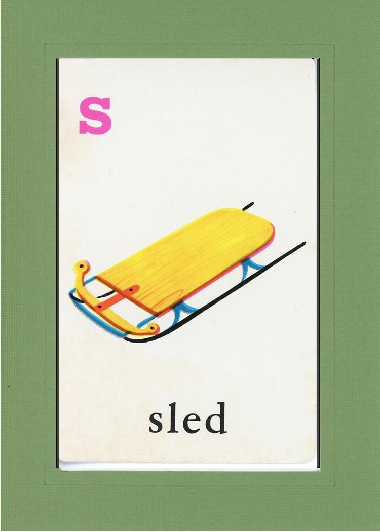 S is for Sled - Plymouth Cards