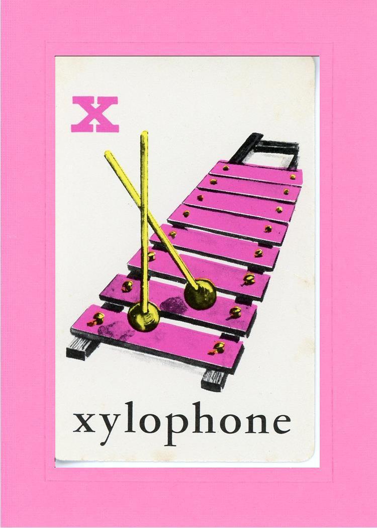 X is for Xylophone - Plymouth Cards